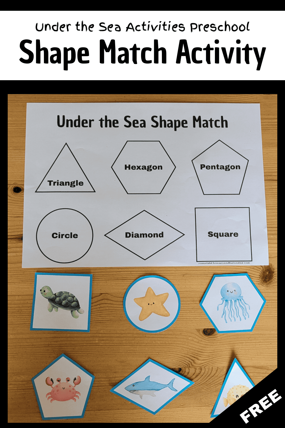 Free Under the Sea Shape Match